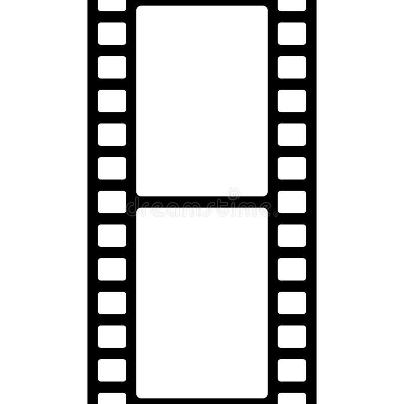 Film Frame Seamless Pattern. Repeated Black Strip Isolated on White ...
