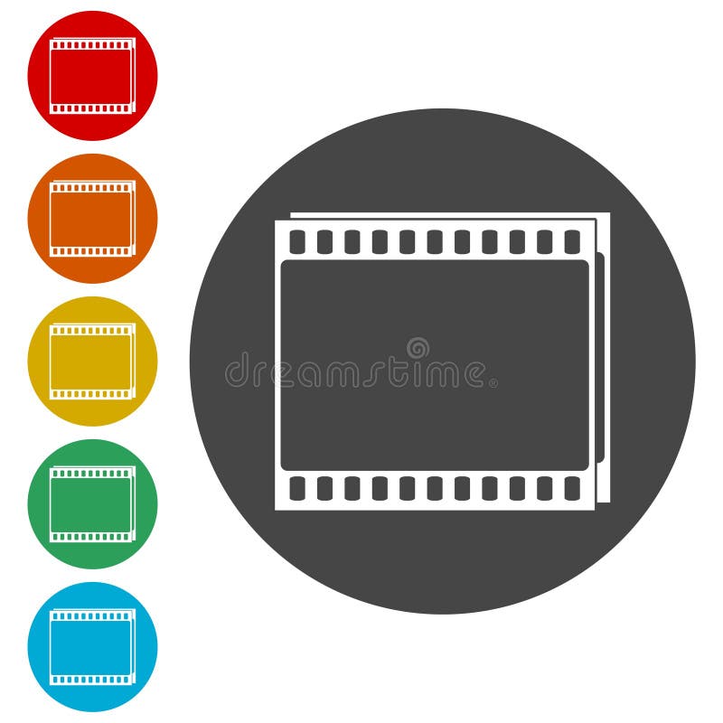 Film frame simple icon stock vector. Illustration of edge - 134039868