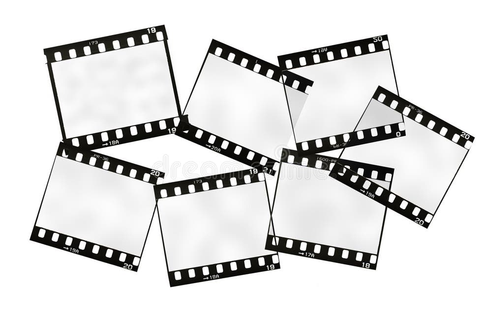 Film frames stock image. Image of white, celluloid, vintage - 24024875