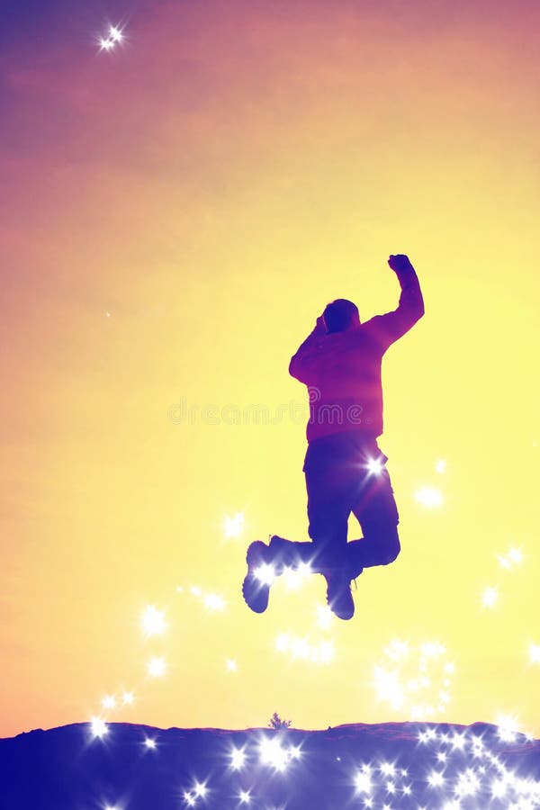 Person Falling Down From The Sky