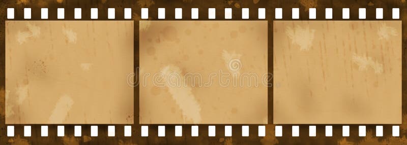 Film Grunge Old Strip Frame Stock Illustration - Illustration of frame ...