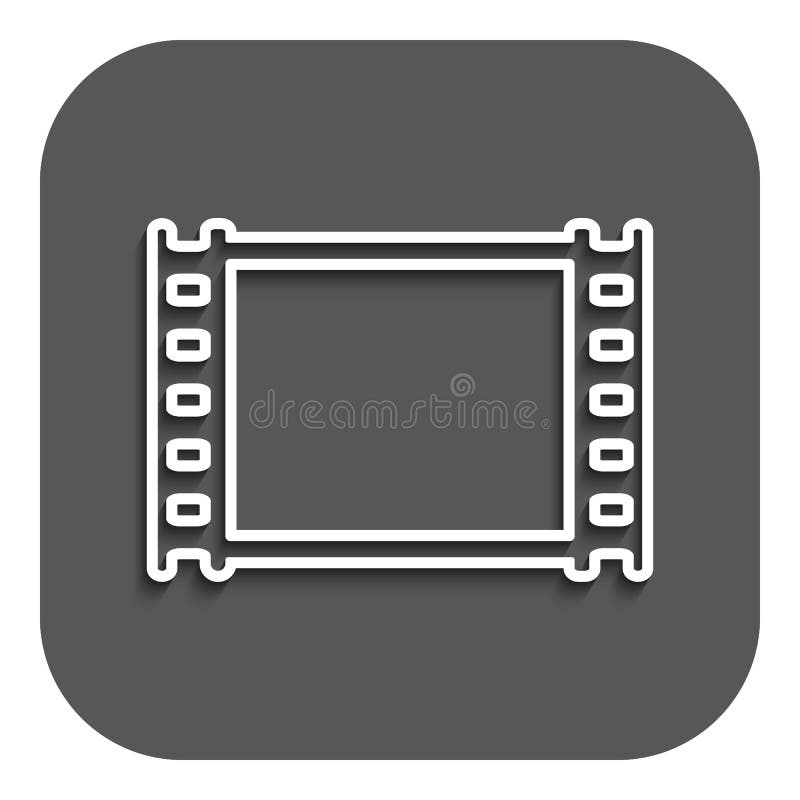 The film icon. Film symbol stock vector. Illustration of geometric ...