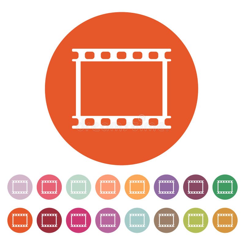 The film icon. Film symbol stock vector. Illustration of icon - 78782655