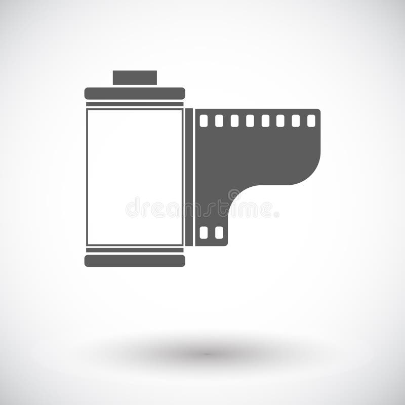 Film vector flat icon stock vector. Illustration of 35mm - 91618779