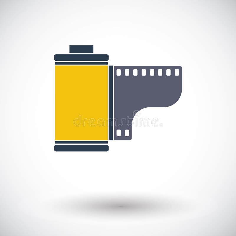 Film vector flat icon stock vector. Illustration of 35mm - 91618779