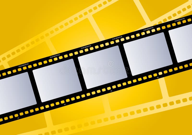 Film illustration yellow stock vector. Illustration of backdrop - 5490034