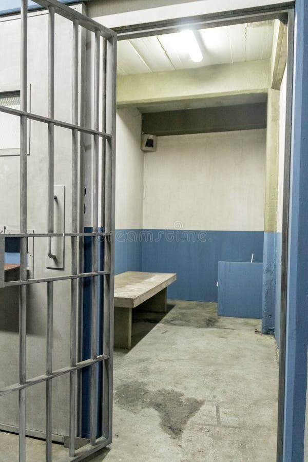 Film Location: Prison Hall with Gray Tones Stock Image - Image of ...