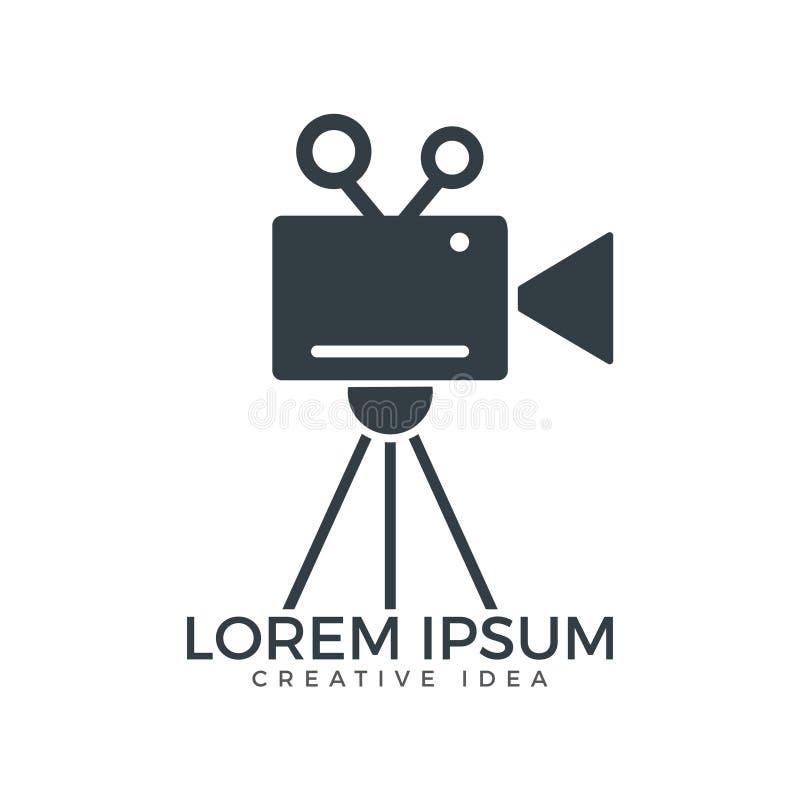 Film or Movie Camera Logo Design. Stock Vector - Illustration of emblem ...