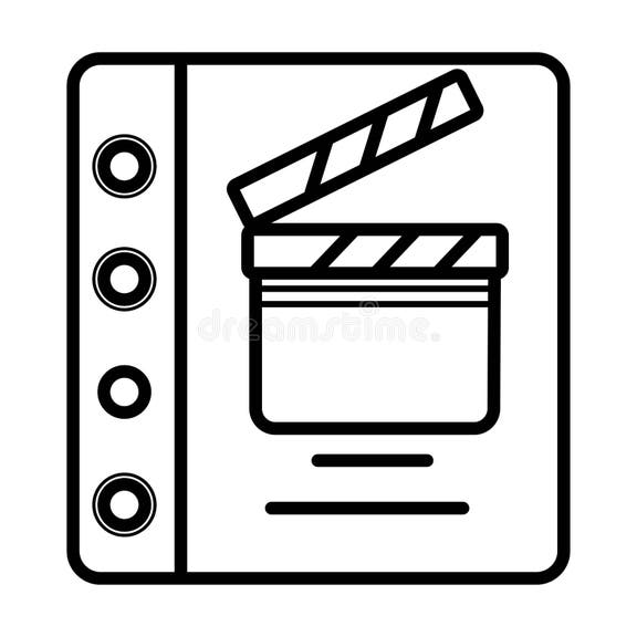 Film Movies Scripts Article Stock Illustration - Illustration of video ...