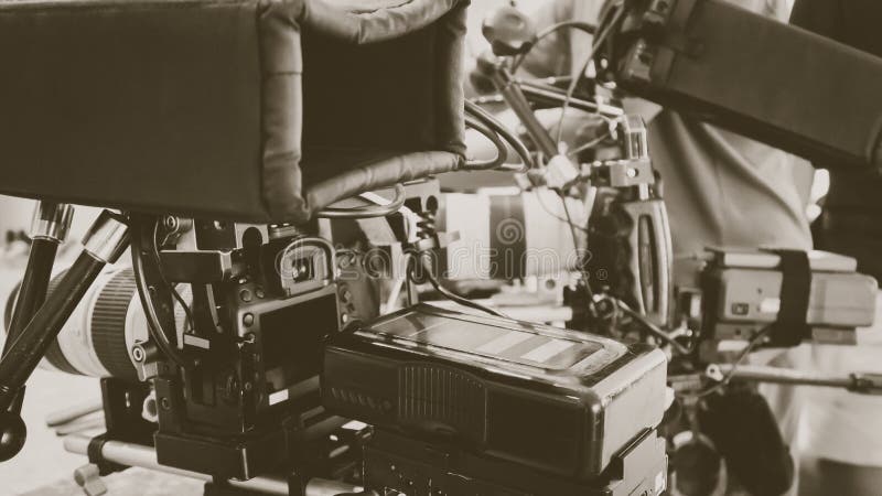 Film production crew stock image. Image of horizontal - 148823907