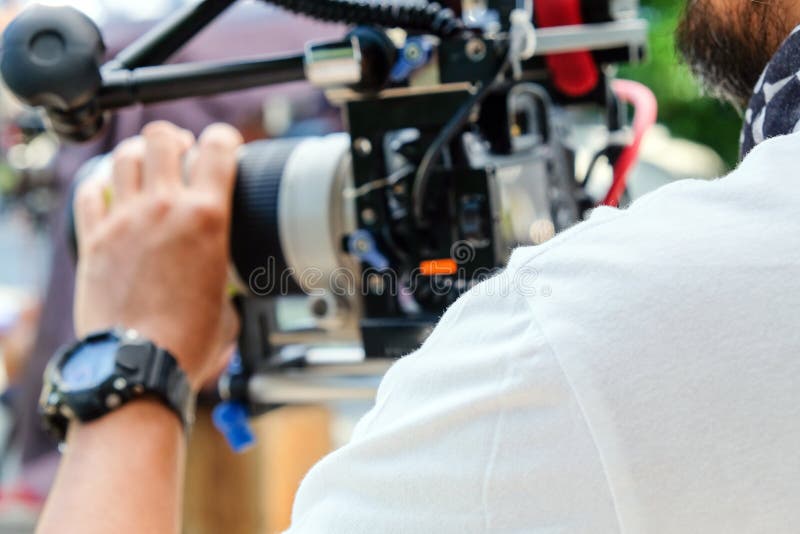 Film production crew stock image. Image of movie, actor - 181783173