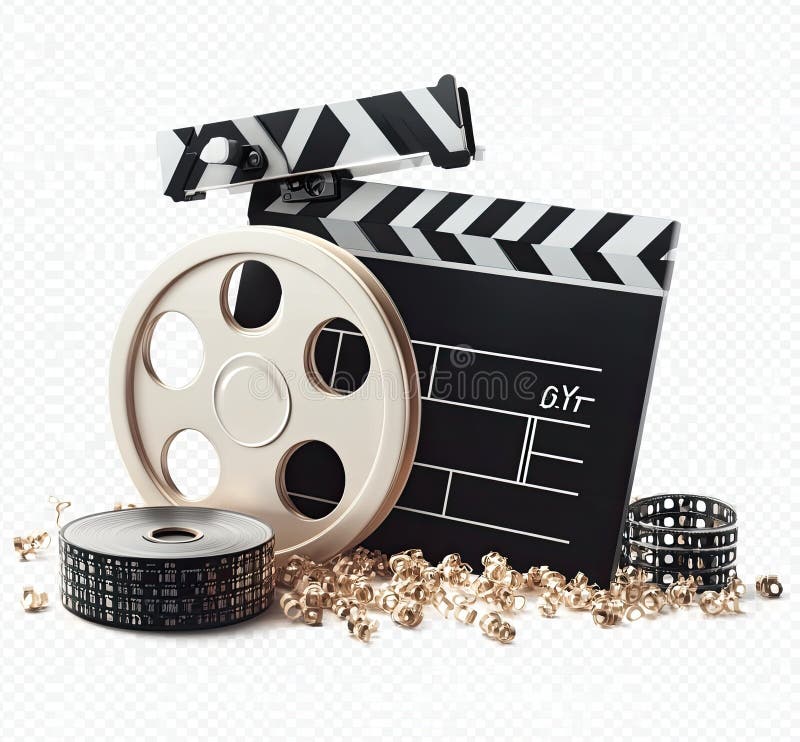 Filmmaking Elements stock illustration. Illustration of transparent ...