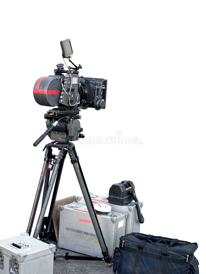 Film Professional Recording Camera Stock Photo - Image of lens ...