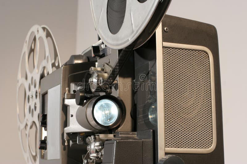 Film Projector Front Close stock image. Image of media - 557825