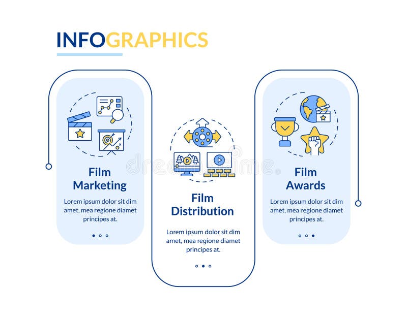 Film Promotion Strategy Rectangle Infographic Vector Stock Vector ...