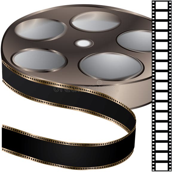 Film reel stock vector. Illustration of positive, closeup - 18554657