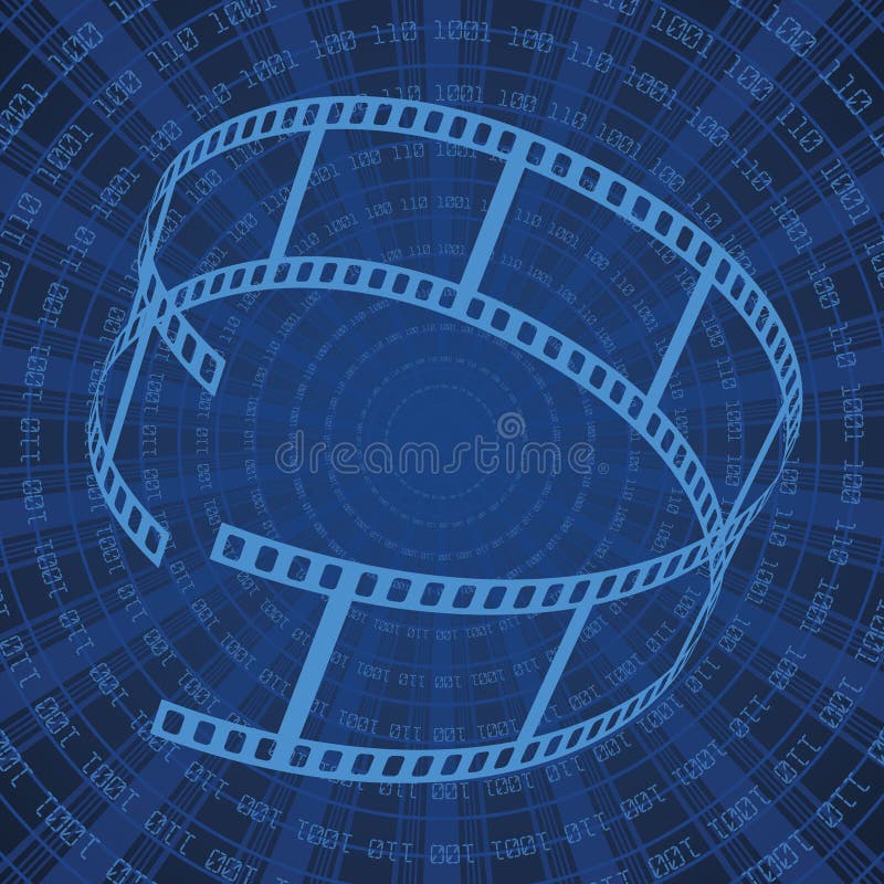 Film reel background stock vector. Illustration of template - 272586668