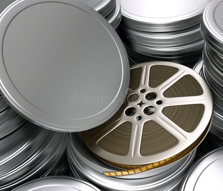 Film Reel (Boxes) stock illustration. Illustration of cinematography ...