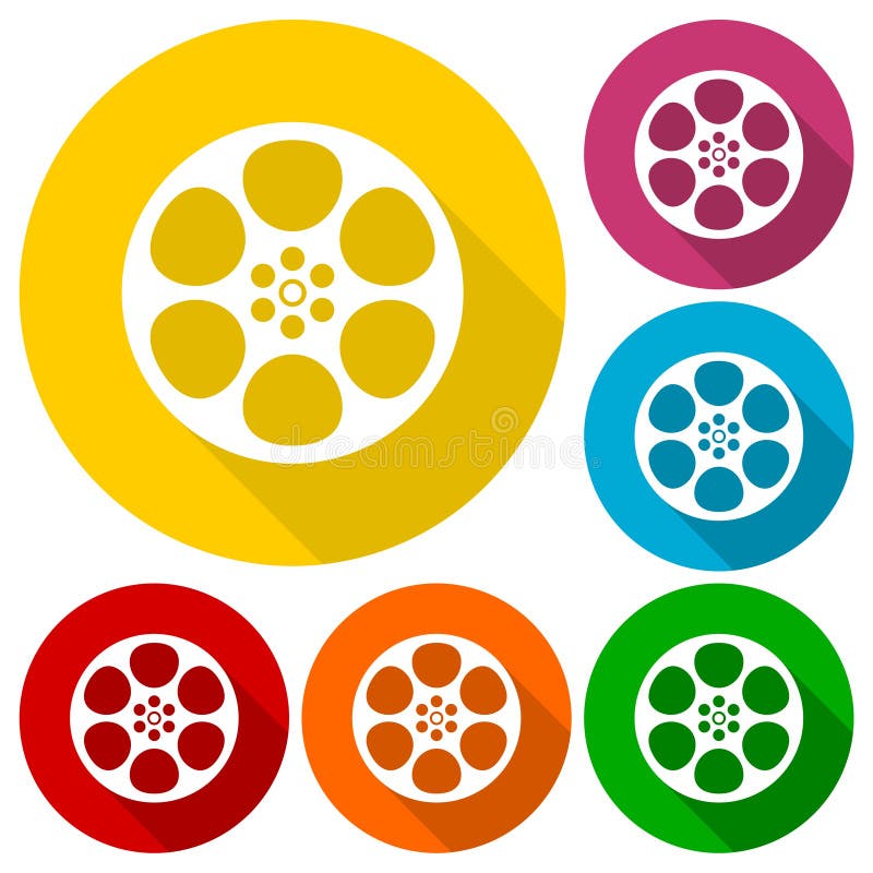 Movie Camera Reel Hand Drawn Outline Doodle Icon. Stock Vector ...