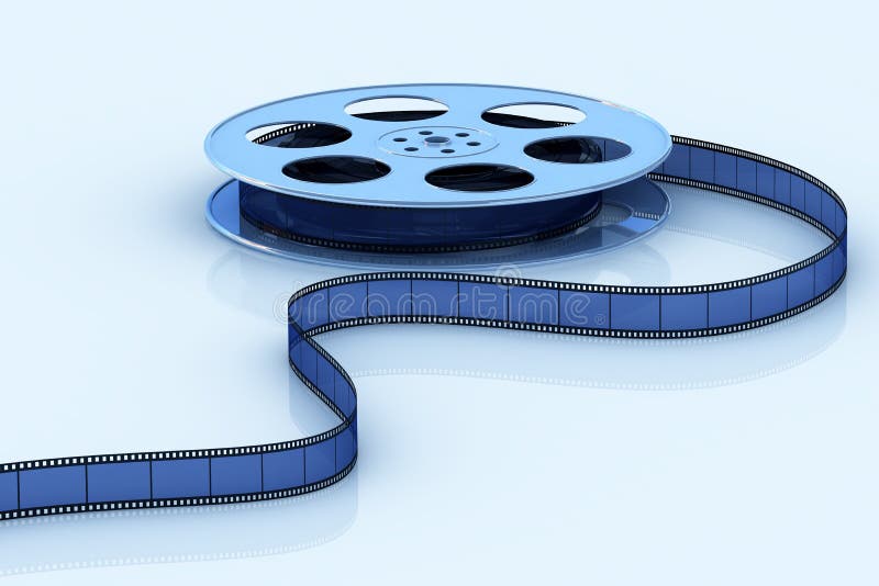 Film reel stock illustration. Illustration of dimensional - 56124863