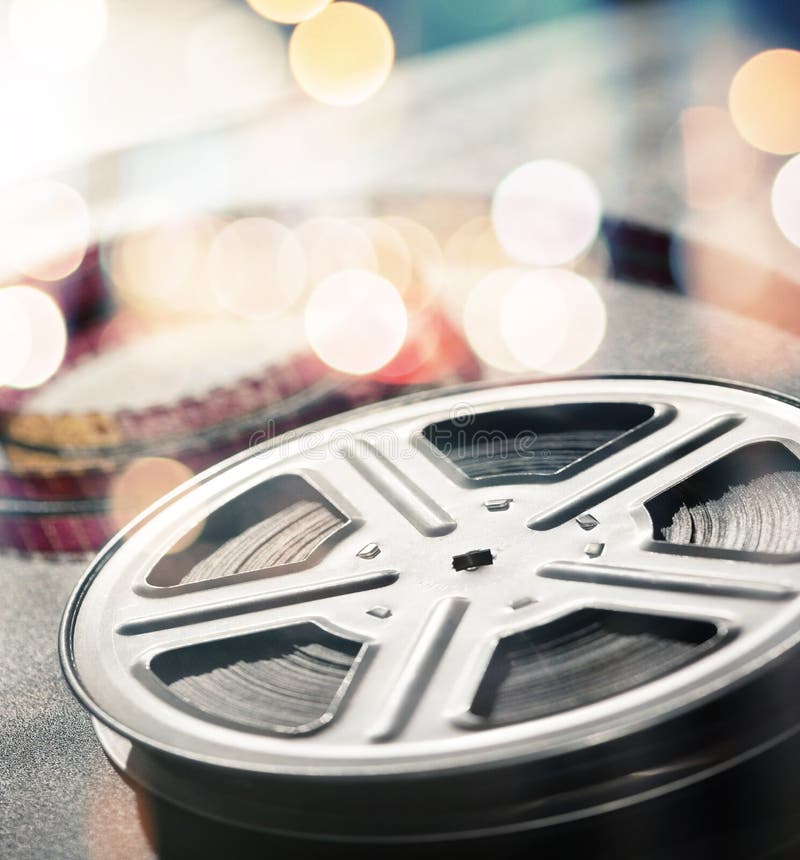 Movie film Reel & Can stock photo. Image of film, shoot - 3561404