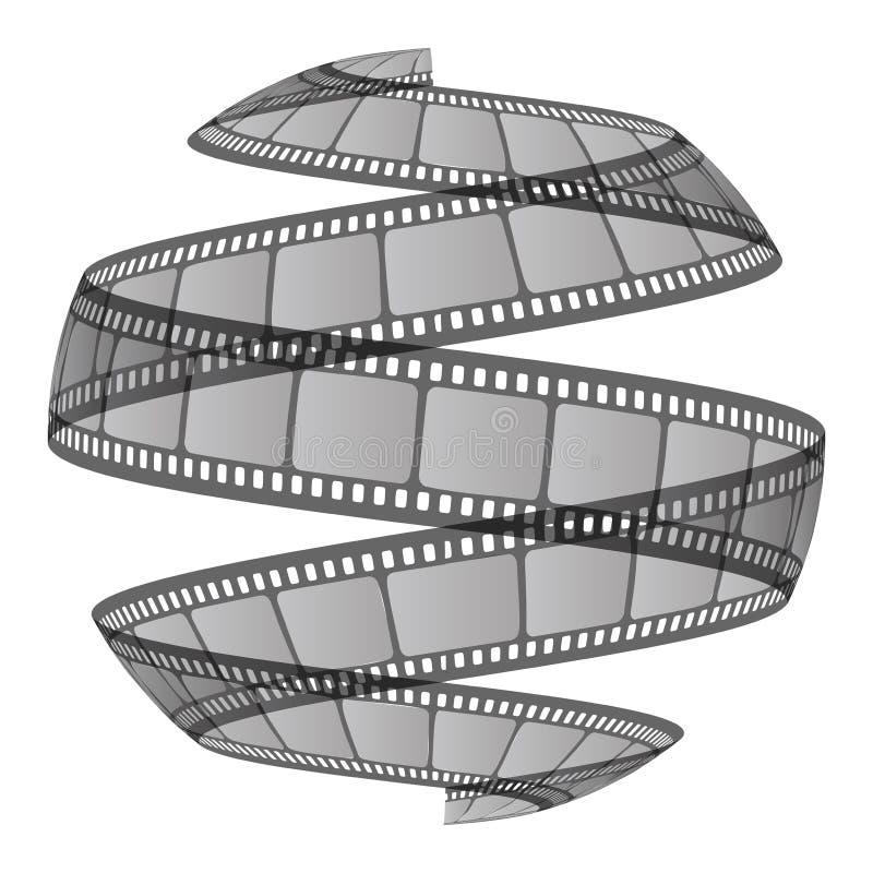 Film ribbon stock vector. Illustration of theater, roll - 8555456