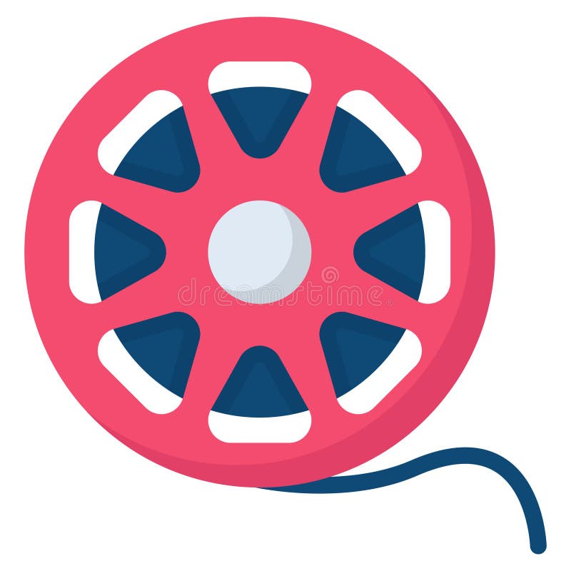 Film Roll Flat Icon , Photography and Digital Art Flat Vector Icon ...