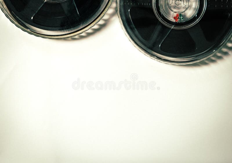 Film Roll Isolated on White Copy Space Stock Photo - Image of ...