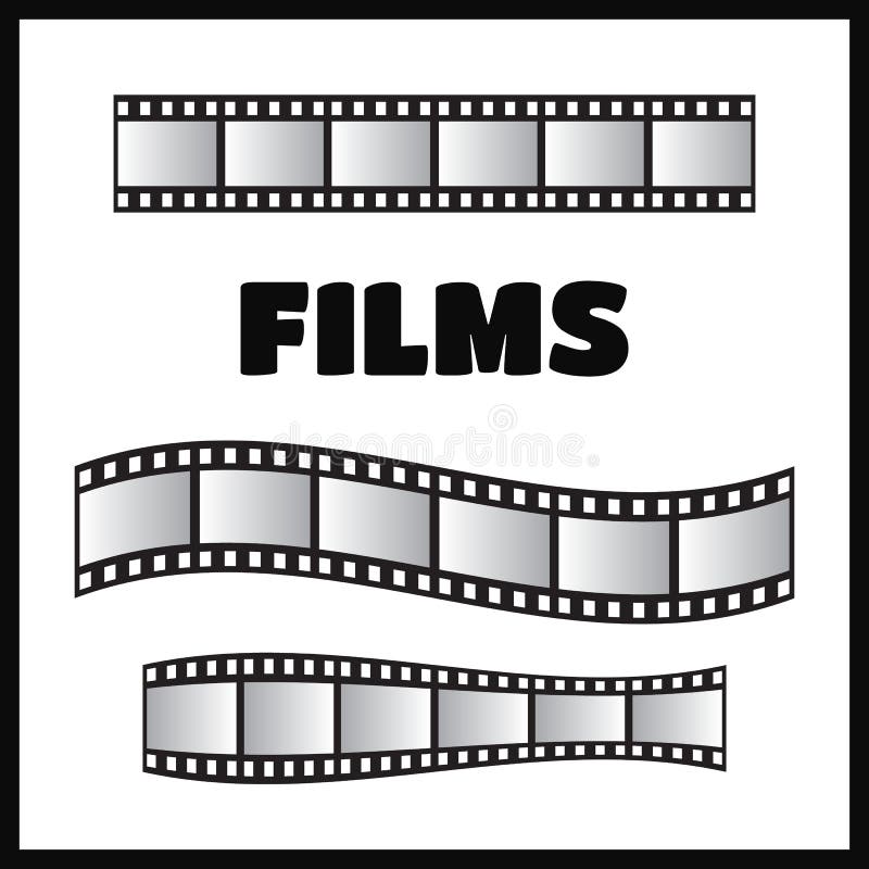 Film Roll , 35mm, Slide Frame Set Stock Illustration - Illustration of ...