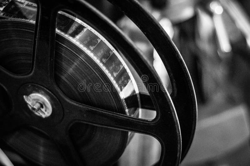 Cinema roll film stock image. Image of entertainment - 15077853