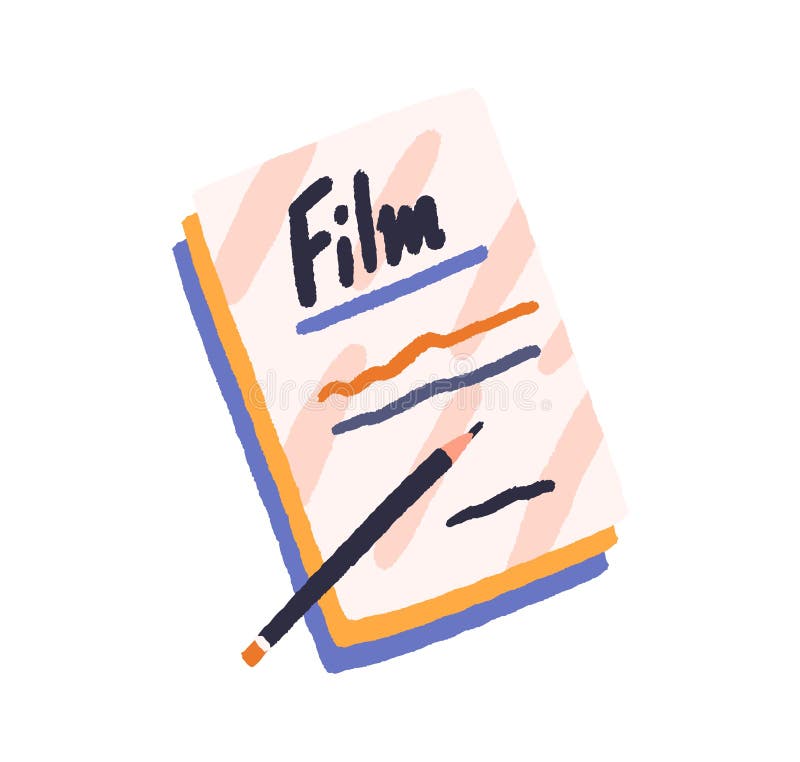 Movie Script Stock Vector Illustration Of Blue Movie 41413947