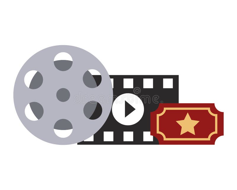 Film set objects icon stock vector. Illustration of process - 142622531