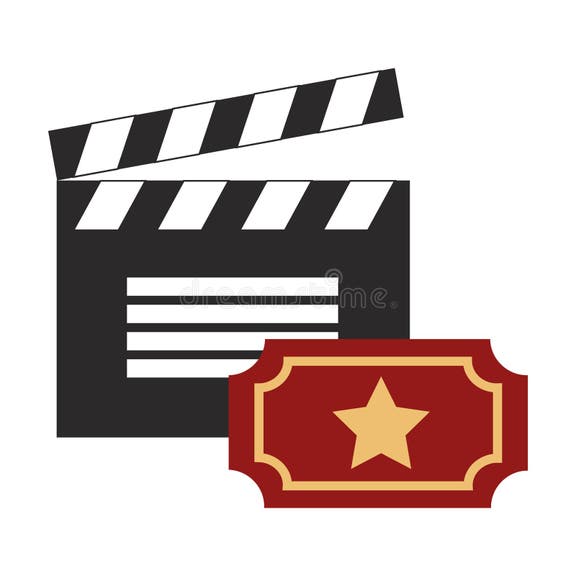 Film set objects icon stock vector. Illustration of action - 142640642