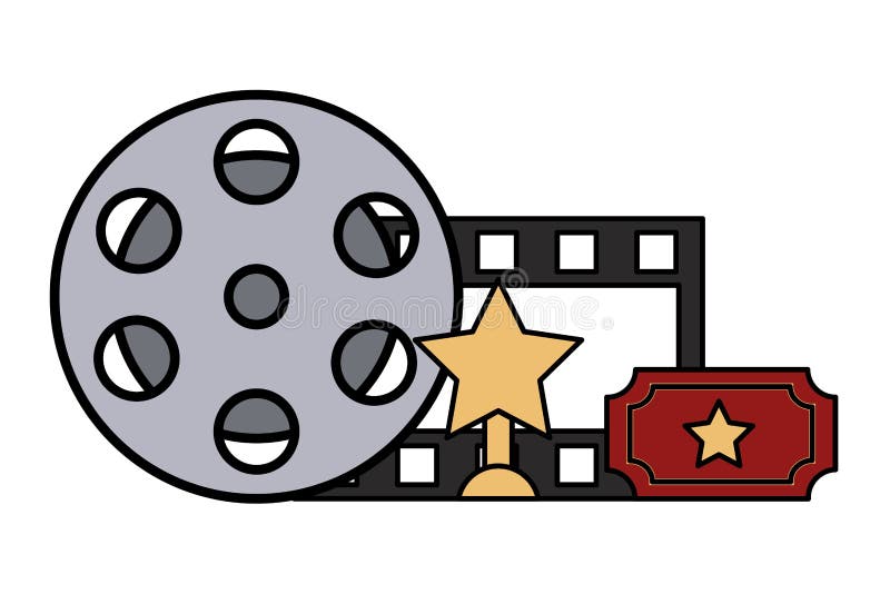 Film set objects icon stock vector. Illustration of entertainment ...