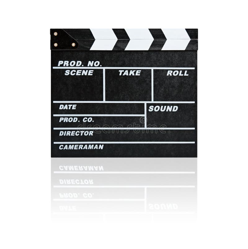 Film Slate stock image. Image of scene, director, white - 16826461