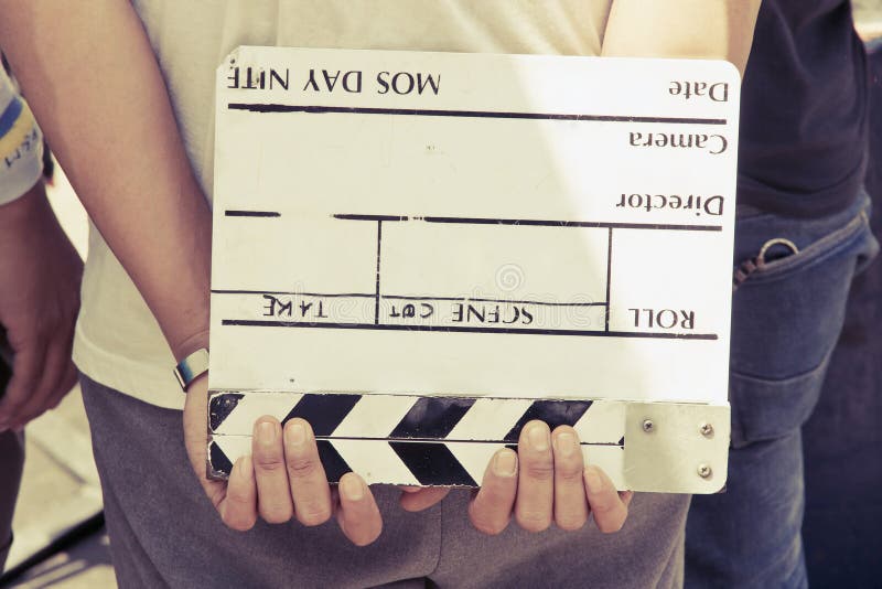 Film Slate,behind the Scene Stock Image - Image of professional ...