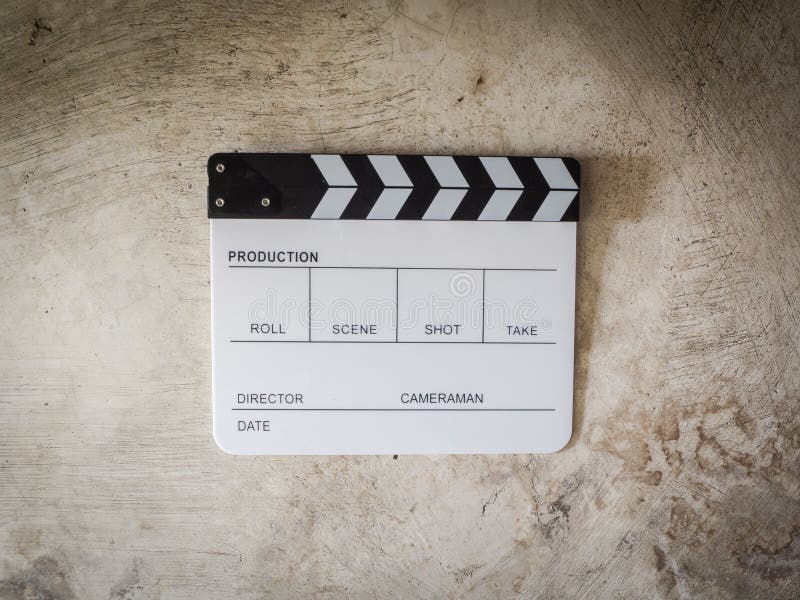 Film slate movie tool stock image. Image of scenc, crew - 88316221