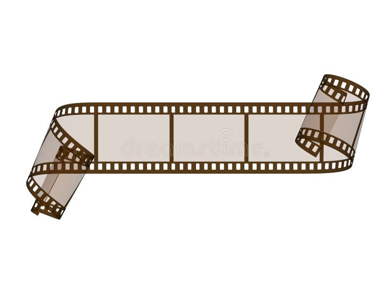 Film strip ribbon stock illustration. Illustration of graphic - 3699143