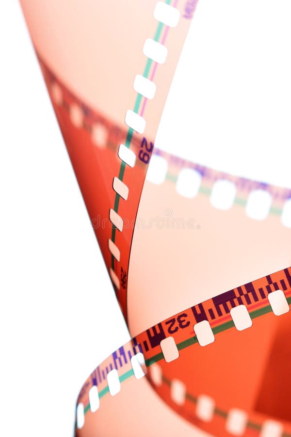 Red Film Strip Background