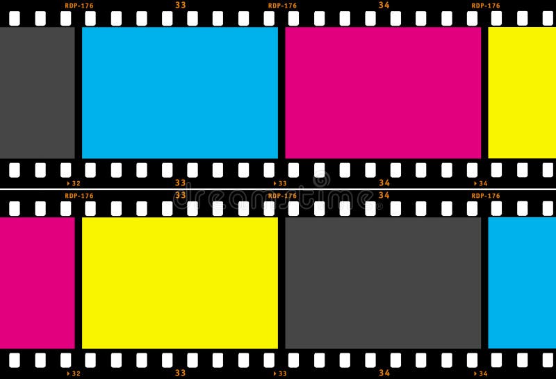 Film(RGB/CMYK) stock illustration. Illustration of colors - 6097842