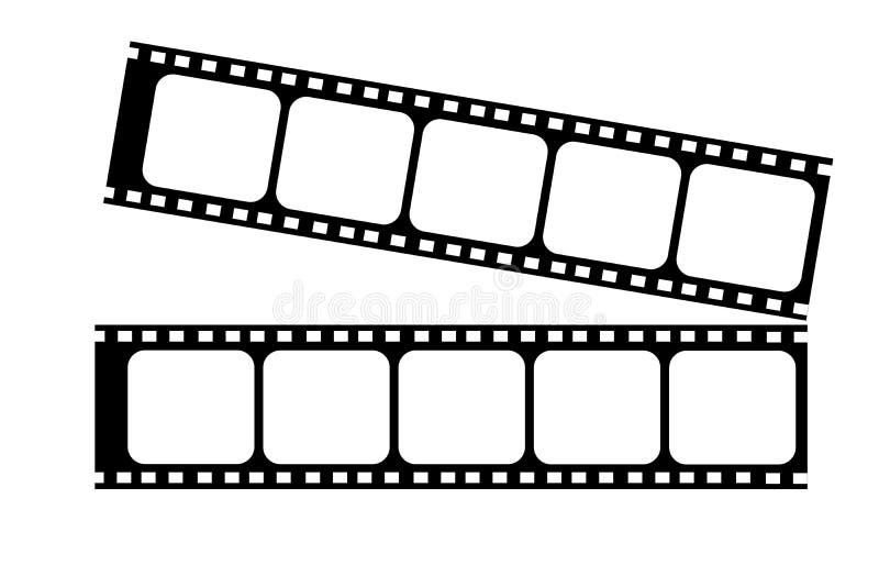 Film ribbon stock vector. Illustration of theater, roll - 8555456