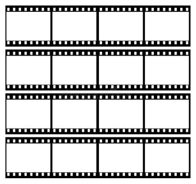 Film strip frames frame stock vector. Illustration of burn - 2453647