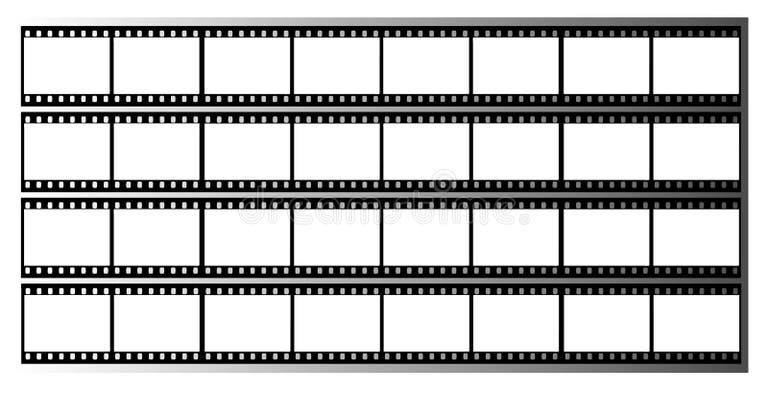 Film strip frames frame stock vector. Illustration of format - 2541531