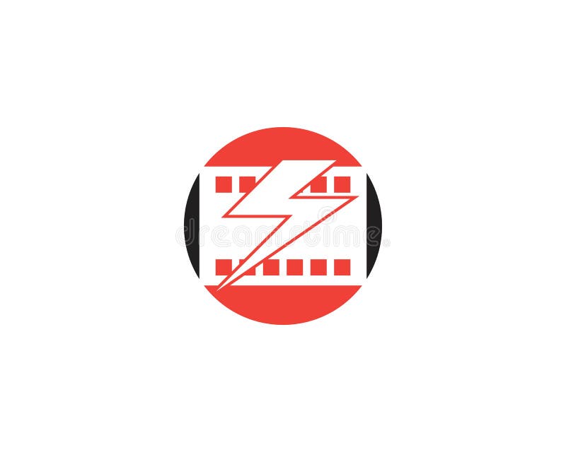 Film Strip Icon Logo Design Template Stock Vector - Illustration of ...