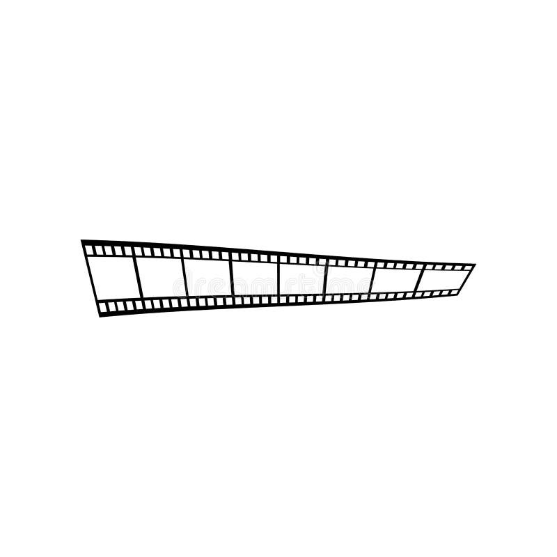 Film Strip Illustration Logo Vector Stock Illustration - Illustration ...