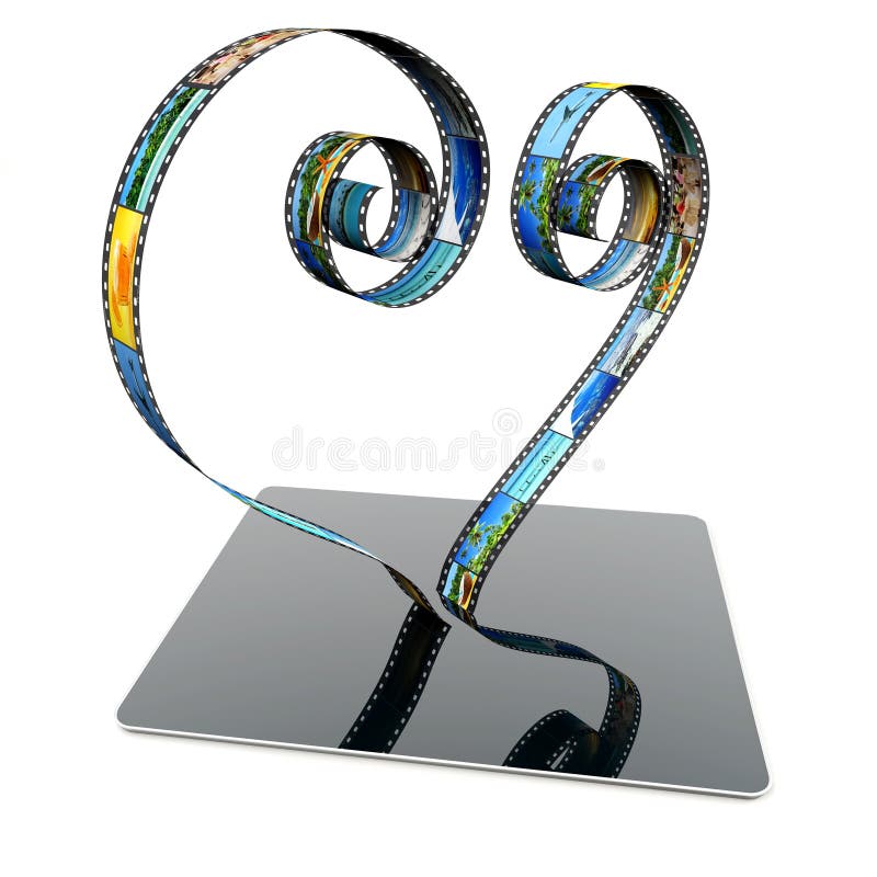 Film Reel Heart Shape Stock Illustrations – 90 Film Reel Heart Shape ...