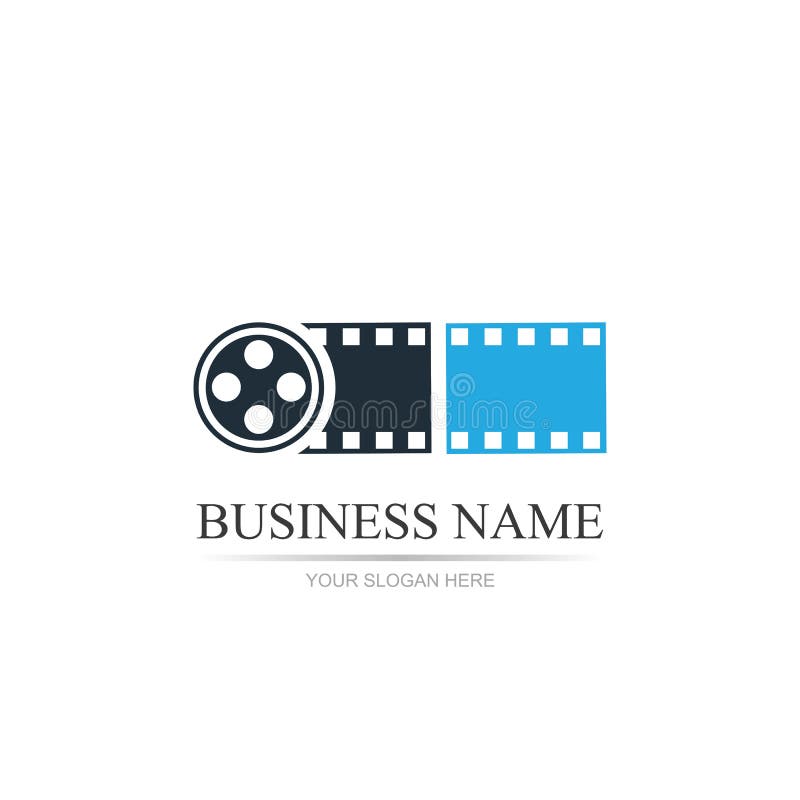 Film Strip Logo Template Vector Illustration Design Stock Vector ...