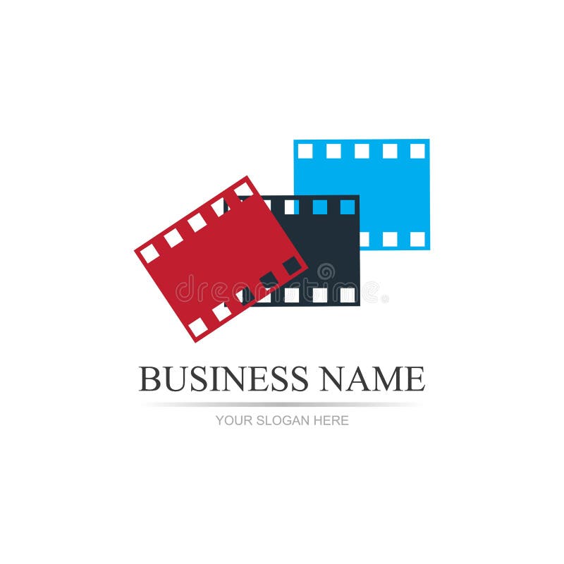 Film Strip Logo Template Vector Illustration Design Stock Vector ...
