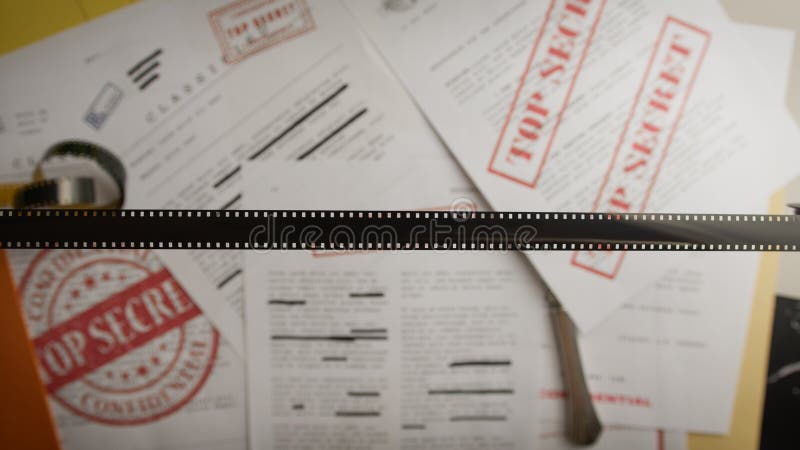 Confidential Files and Documents in Binder Locked with Padlock and ...