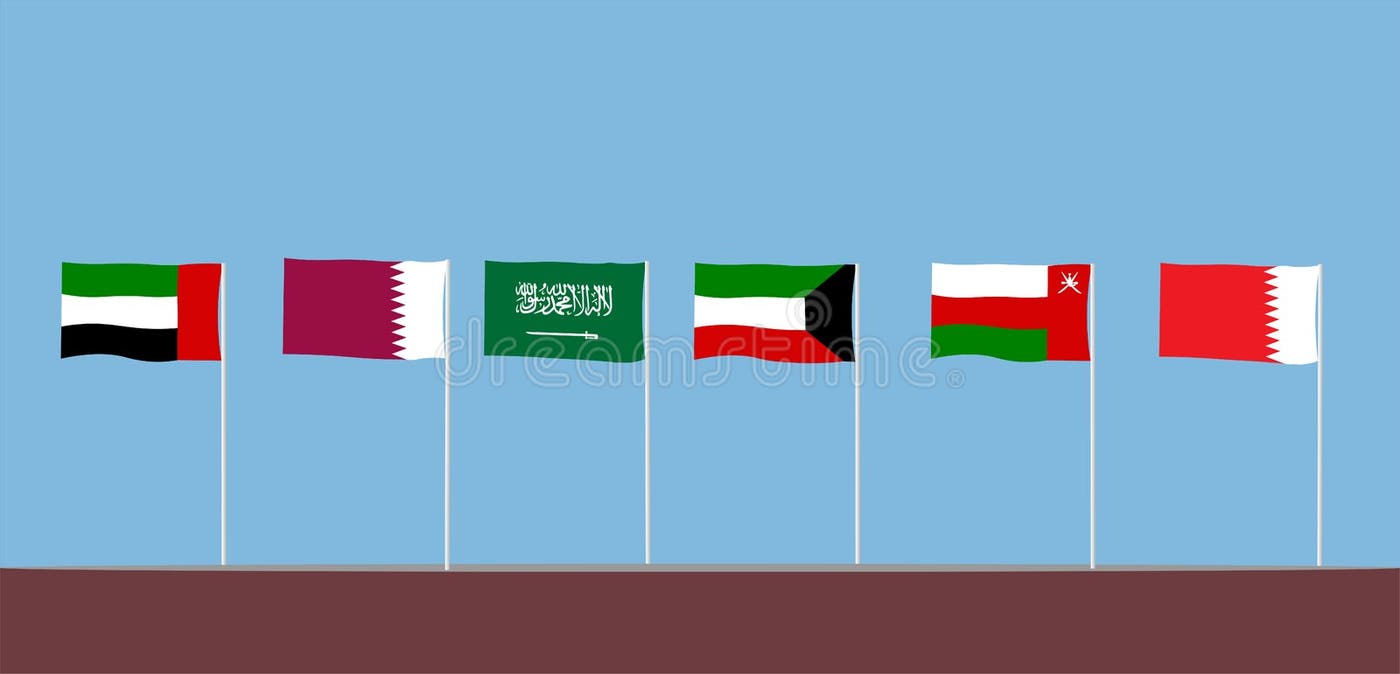 Arab Gulf Flags Stock Illustrations – 159 Arab Gulf Flags Stock ...